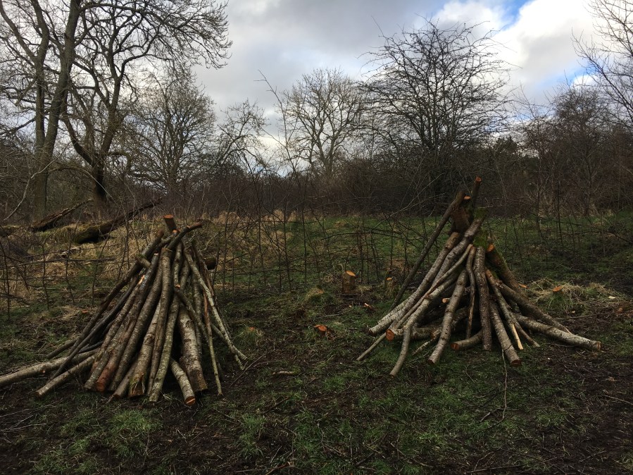10_drying_logs_norweigian_style | three hares woodland